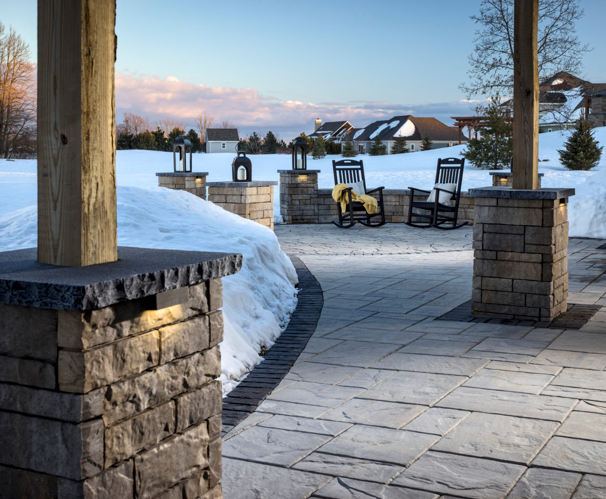 Enjoying Outdoor Living Through the Winter - Oldcastle APG